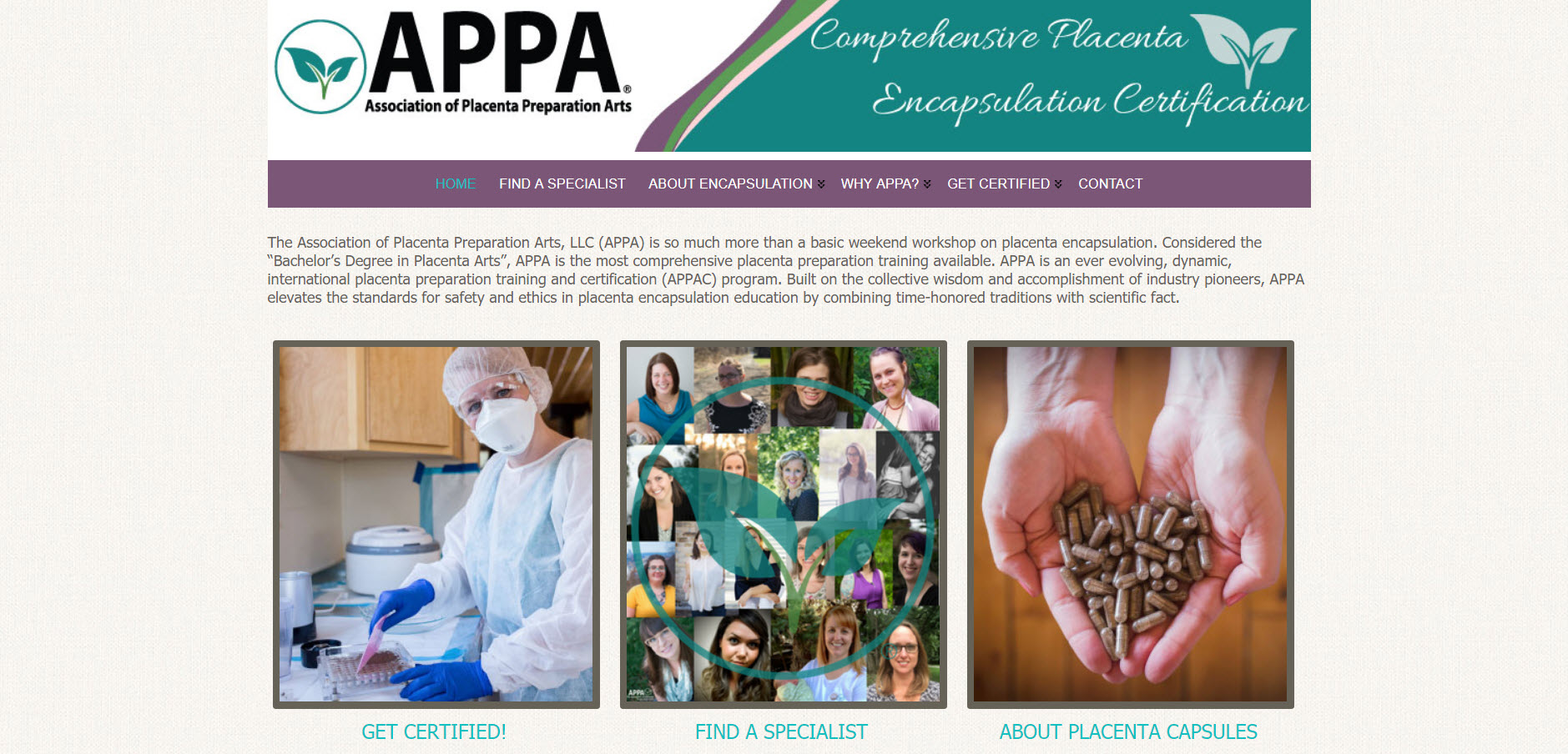 APPA Site Review – Placenta Encapsulation Training Review